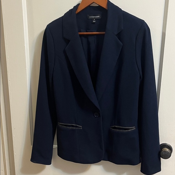 41 Hawthorn | Jackets & Coats | 4 Hawthorn Navy Blazer With Black Trim ...